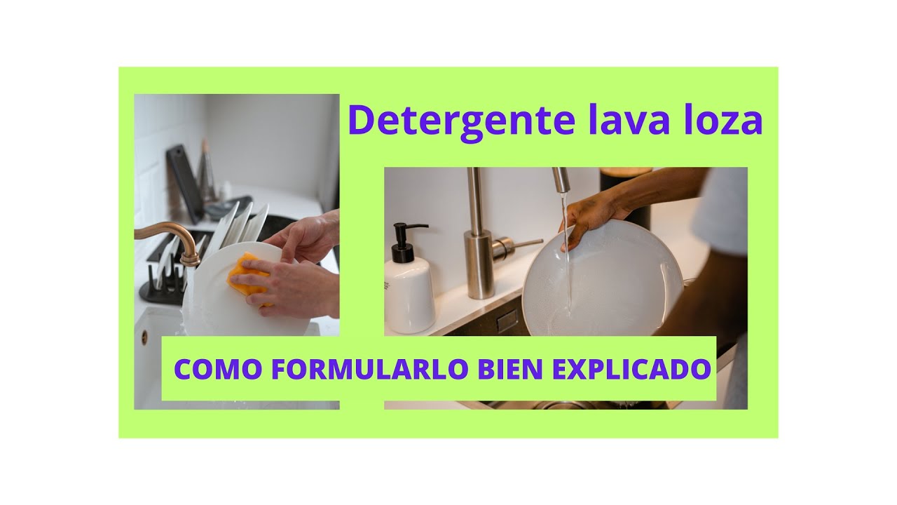 DETERGENTE PARA LOZA concentrado y rendidor - YouTube