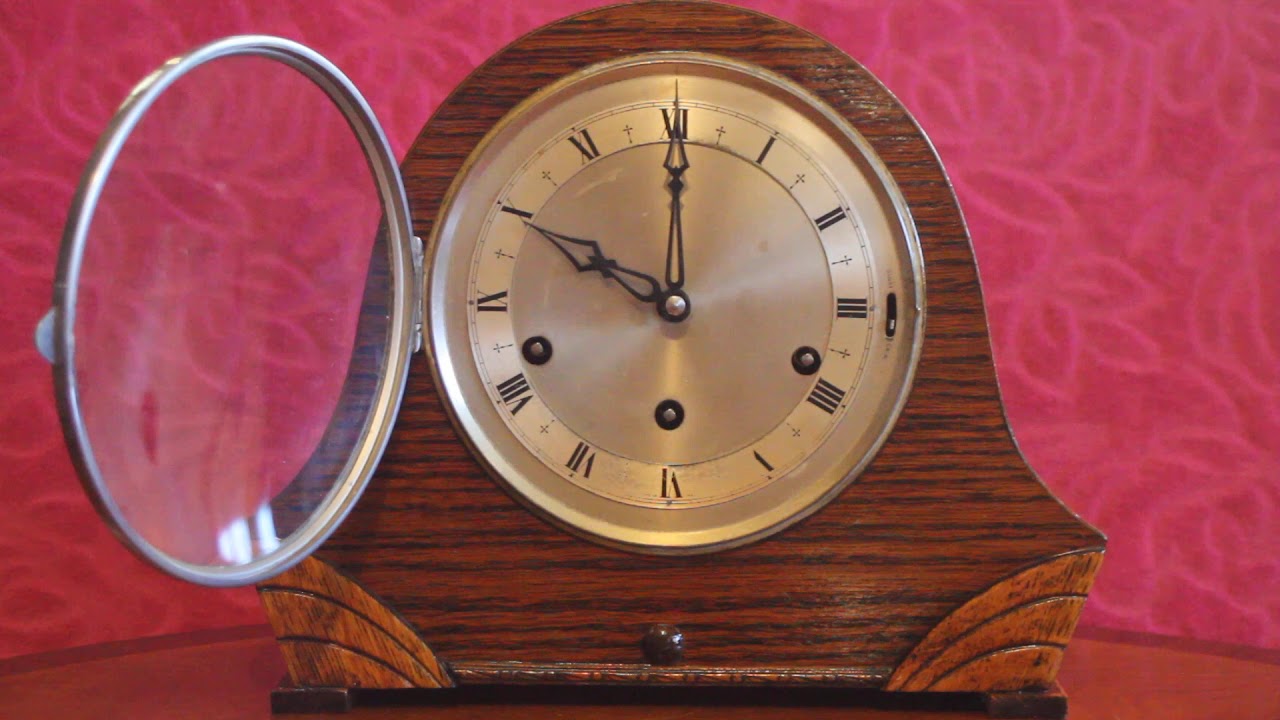 Vintage British with 'Gufa' Movement 8-Day Mantel Clock with ...