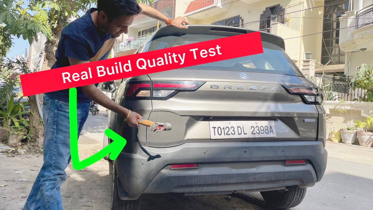 Brezza 2023 Safety Rating | Brezza Build Quality Test - YouTube
