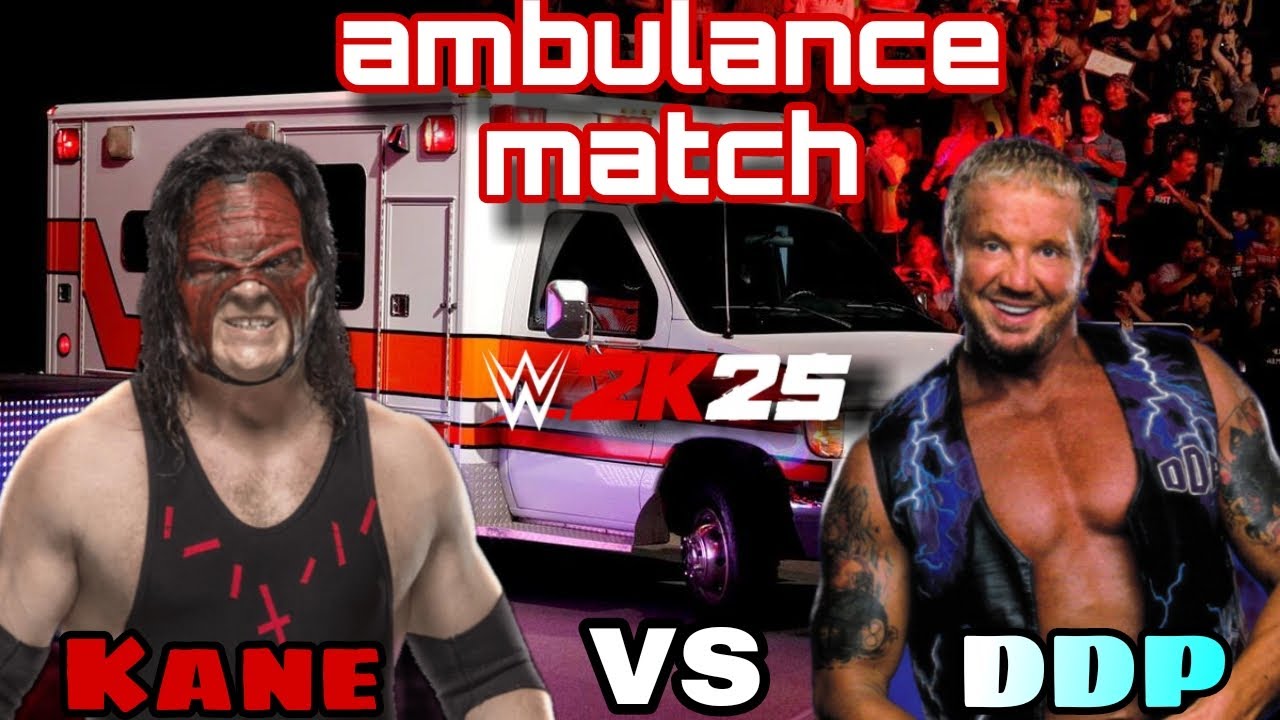 Kane vs DDP pertandingan ambulance WWE 2k25 - YouTube