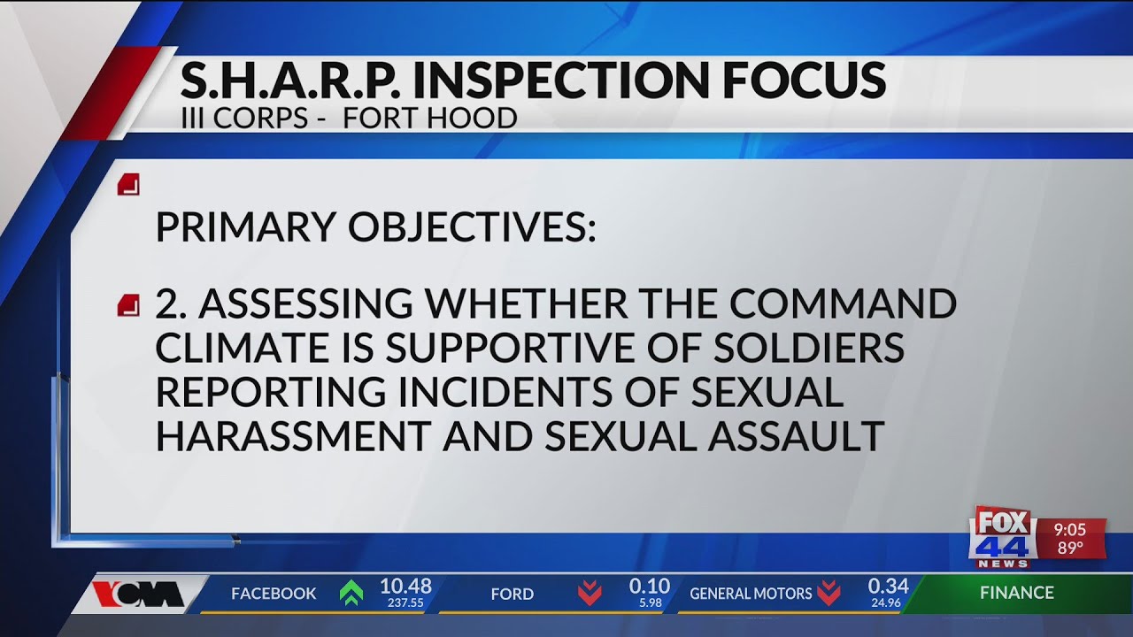 U.S. Army Forces Command Inspector General Inspecting Fort Hood SHARP ...