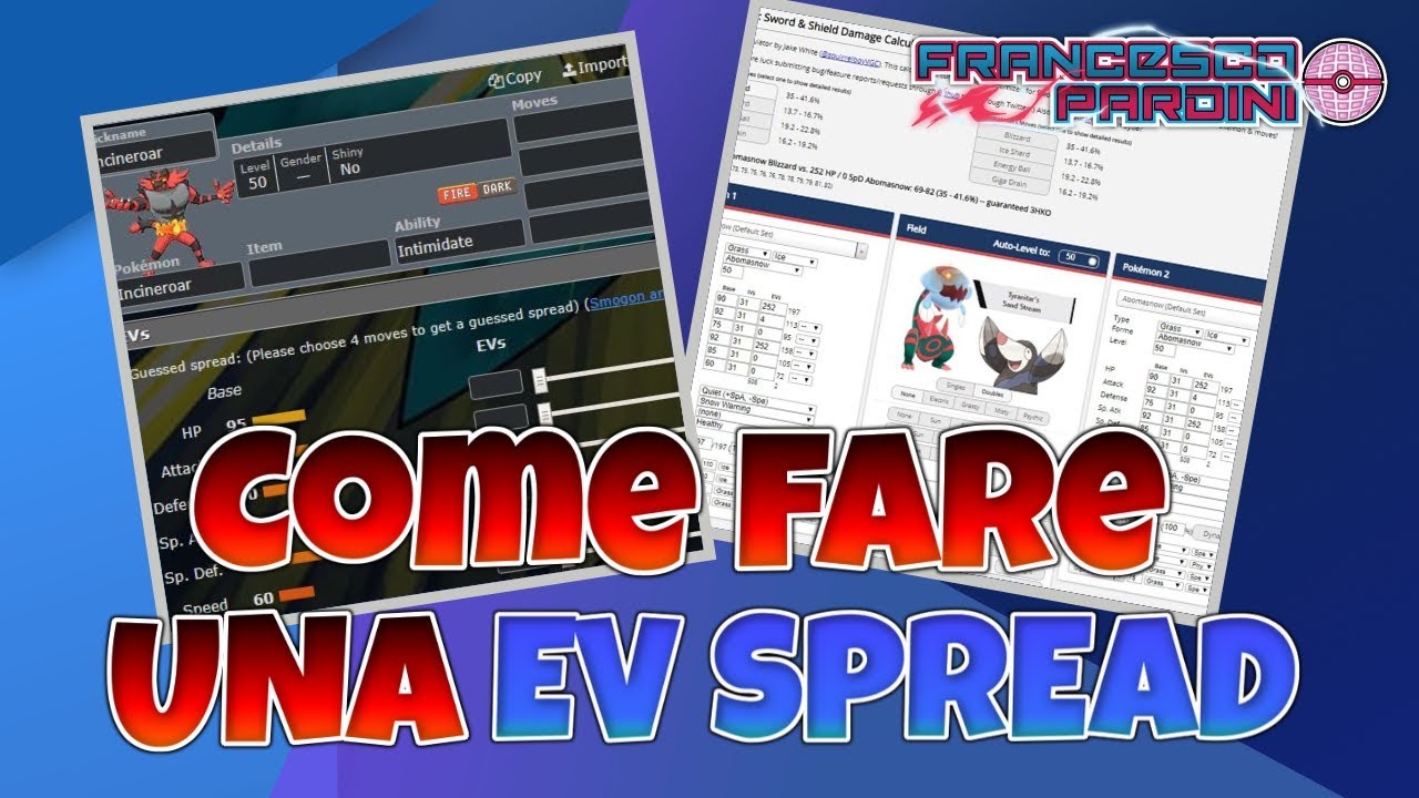 Come creare la TUA EV SPREAD - #pokémon - YouTube