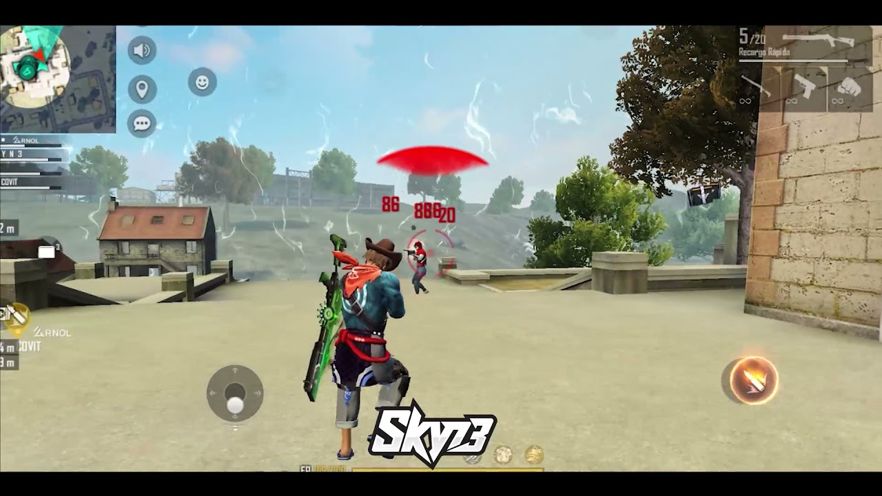 Usando M18 y M10 FREE FIRE - YouTube