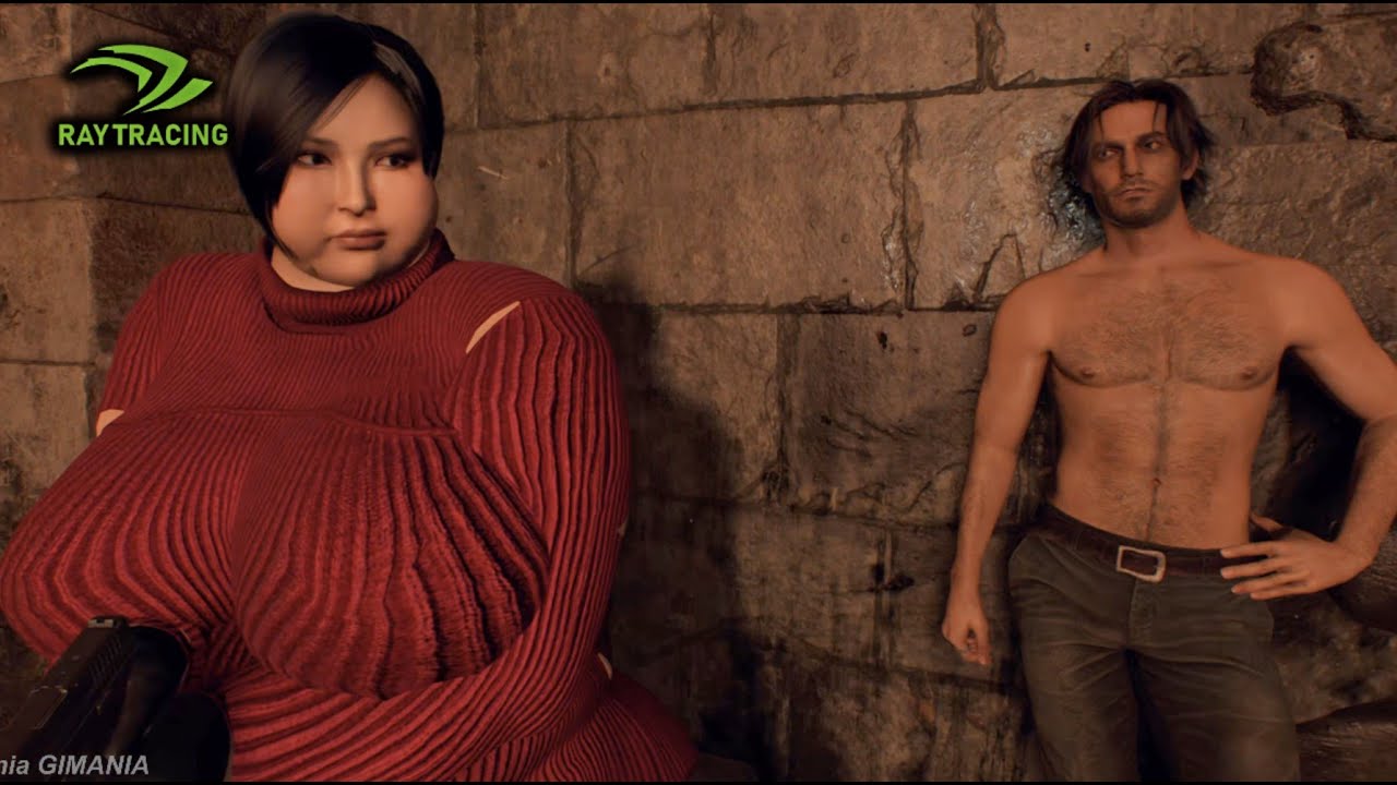 100KG Super Sized XXXL Chubby Ada Wong Meet Luis MOD Separate Ways RE4R RTX ON 1% - YouTube