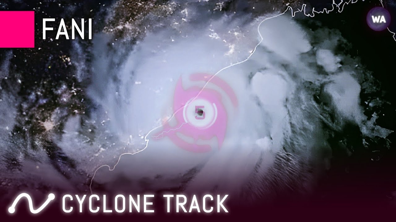 The Track Of Cyclone Fani (V2) - YouTube