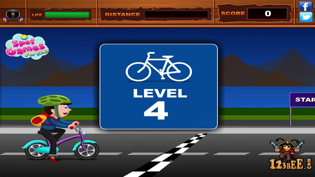 Smart Boy Ride bicycle race video Gameplay | Spot games for Kids - YouTube