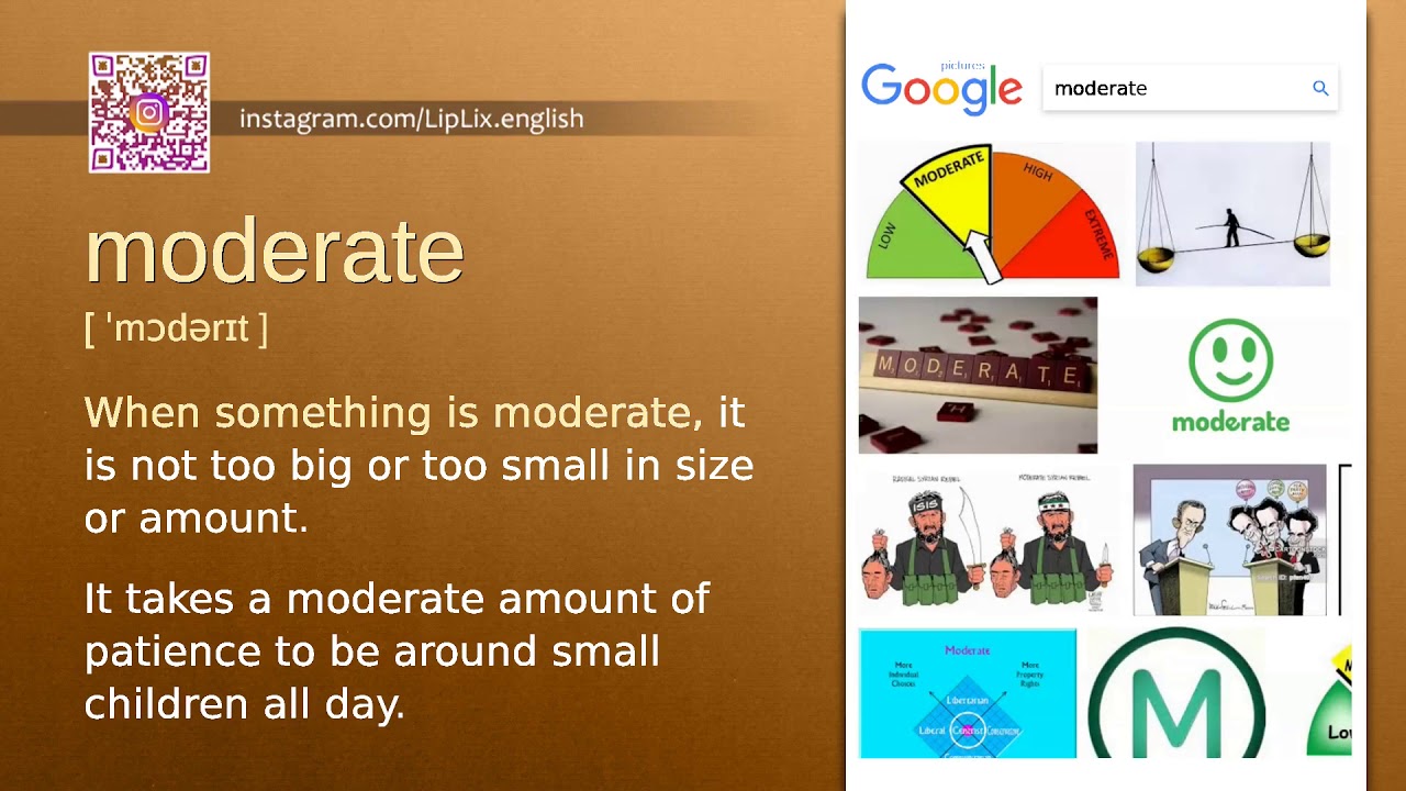 Moderate : C1 level english vocabulary lesson, www.LipLix.com - YouTube