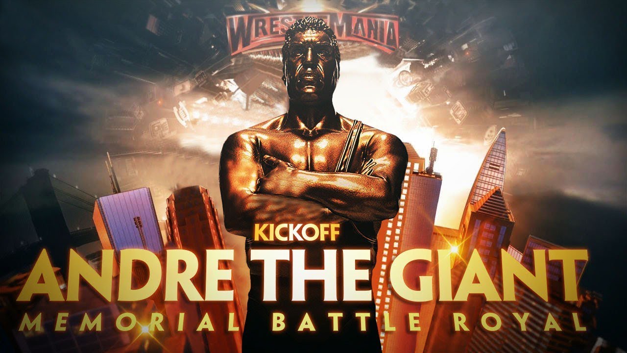 WWE Wrestlemania 35: André The Giant Memorial Battle Royal | Kickoff ...