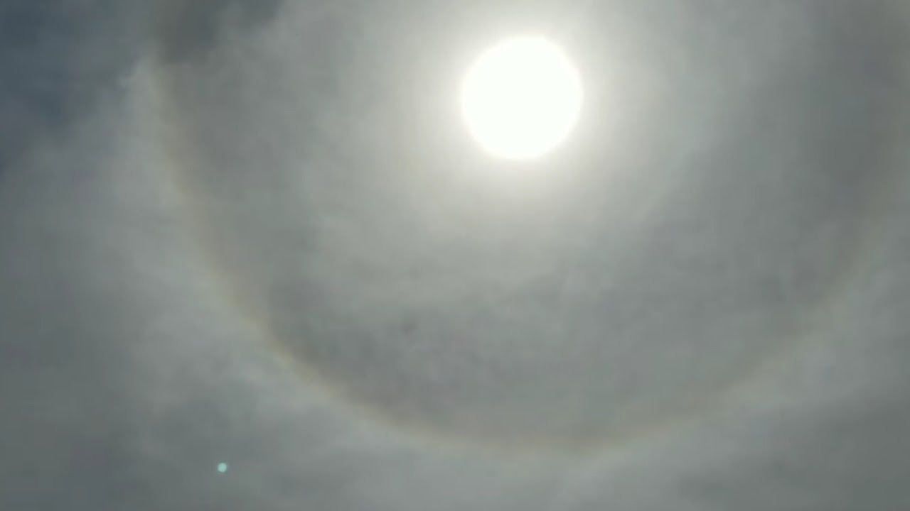 Optical Phenomenon Rarely Seen Sun Halo - YouTube