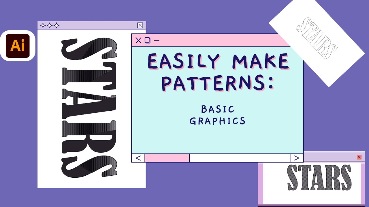 Adobe illustrator patterns : basic graphics - YouTube