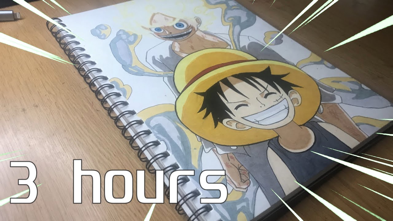 Drawing luffy evolution - YouTube