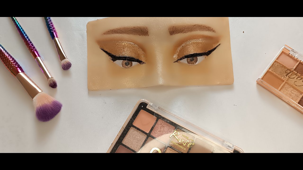 Silicone Eye Makeup/Easiest Fancy Event Makeup for Beginners - YouTube