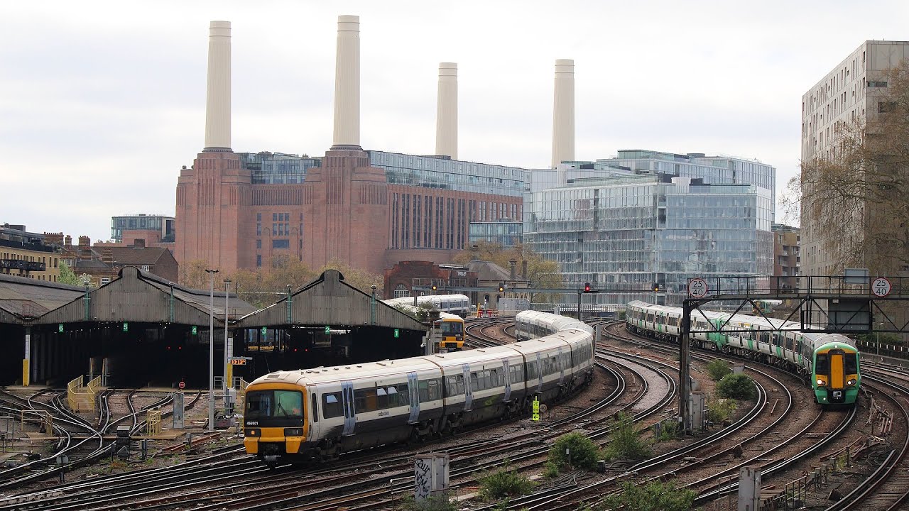Train Time Lapse | London Victoria approach at Ebury Bridge - YouTube