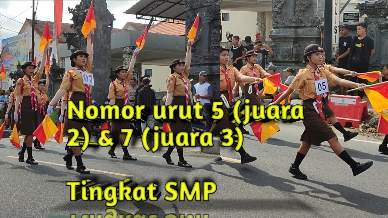 LOMBA GERAK JALAN PRAMUKA SEMAPUR || HUT PRAMUKA KAB KLUNGKUNG TINGKAT ...