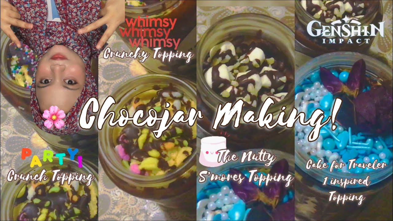 Chocojars, 4 Different Toppings including Genshin Cake inspired ...