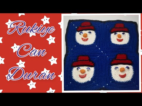 Kardan Adamlı motif ⛄☃️Bebek Battaniyesi☃️⛄Snowman