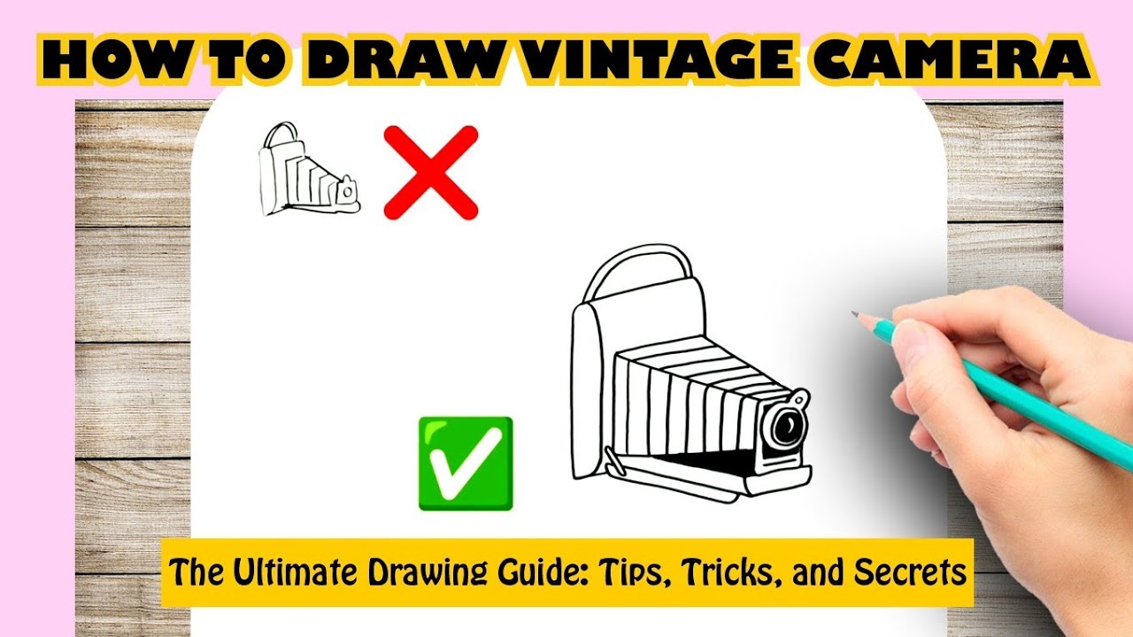 How to draw VINTAGE CAMERA Easy - YouTube