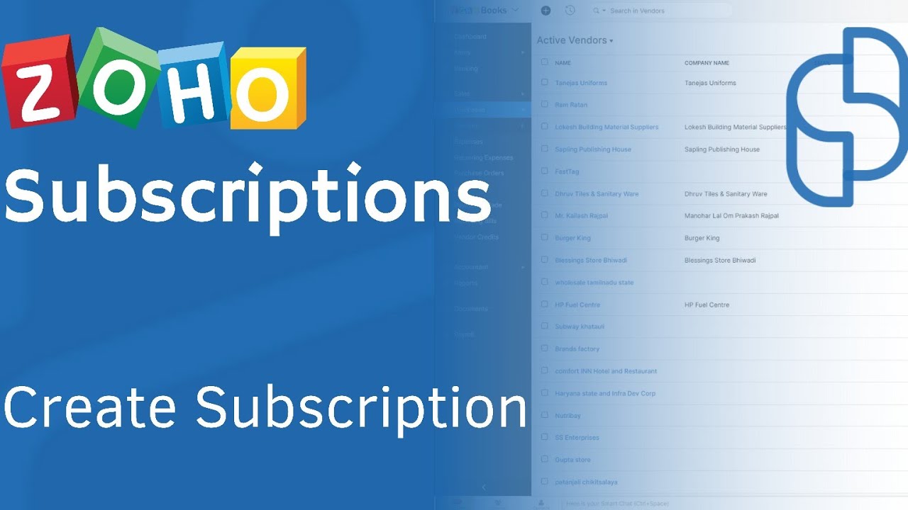 ZOHO Subscriptions Add a subscription - YouTube