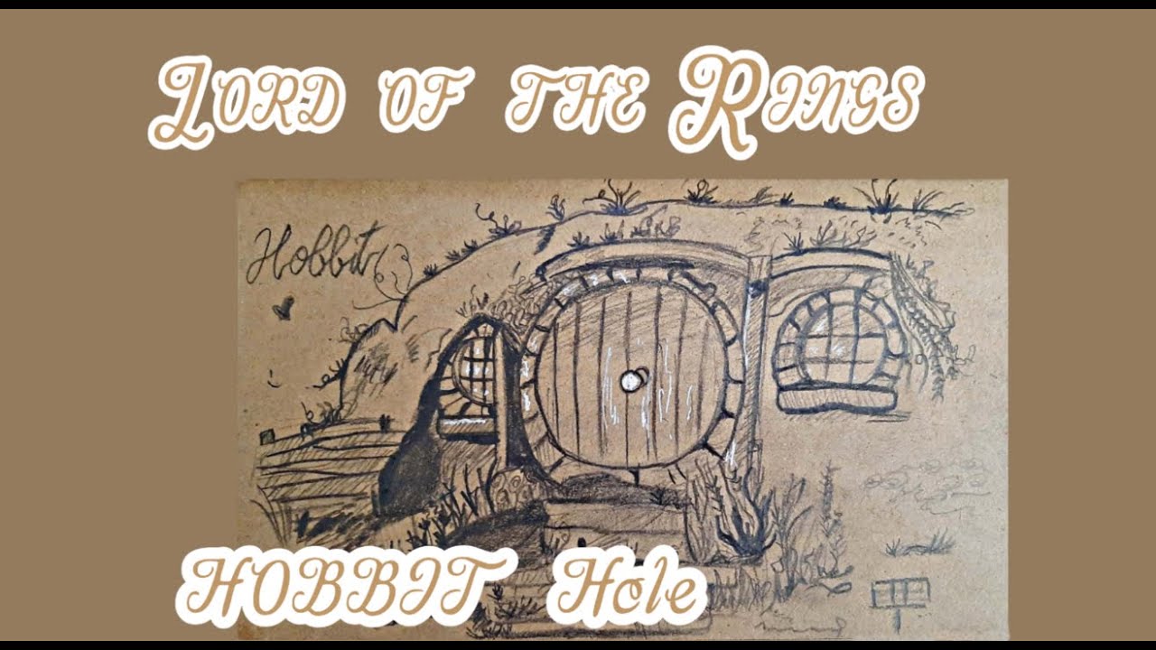 The Lord Of The Rings | Hobbit's hole pencil drawing - YouTube