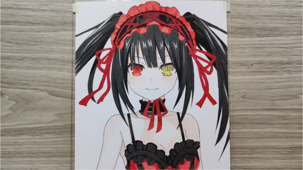Cách vẽ Kurumi Tokisaki | Drawing Kurumi | BER ART #63 - YouTube