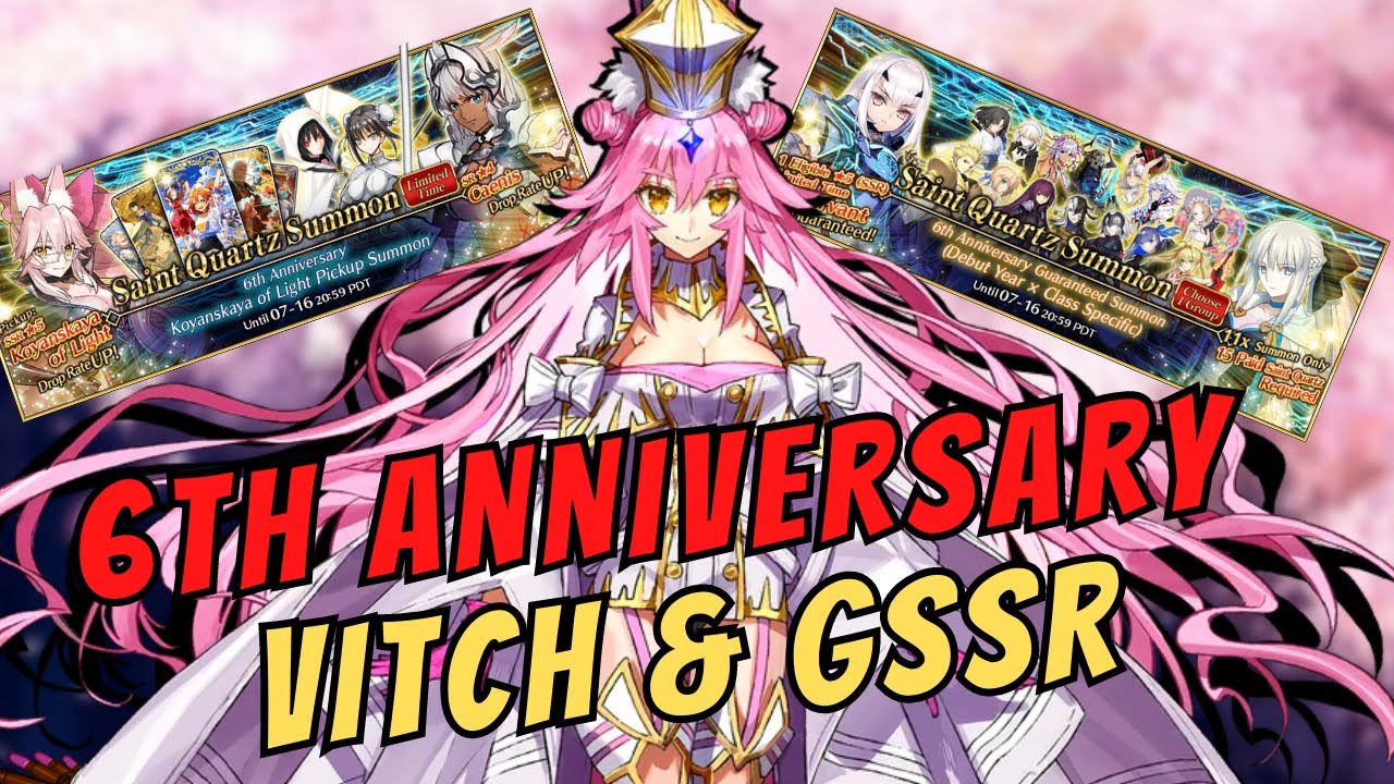FGO NA - 6th Anniversary | Koyanskaya of Light (Tamamo Vitch) & GSSR ...