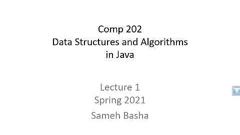 Data Structures with Java (CS202) (دكتور سامح باشا) - YouTube