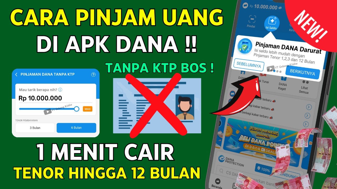 RESMI OJK CARA PINJAM UANG DI DANA LANGSUNG CAIR TANPA KTP CARA PINJAM ...