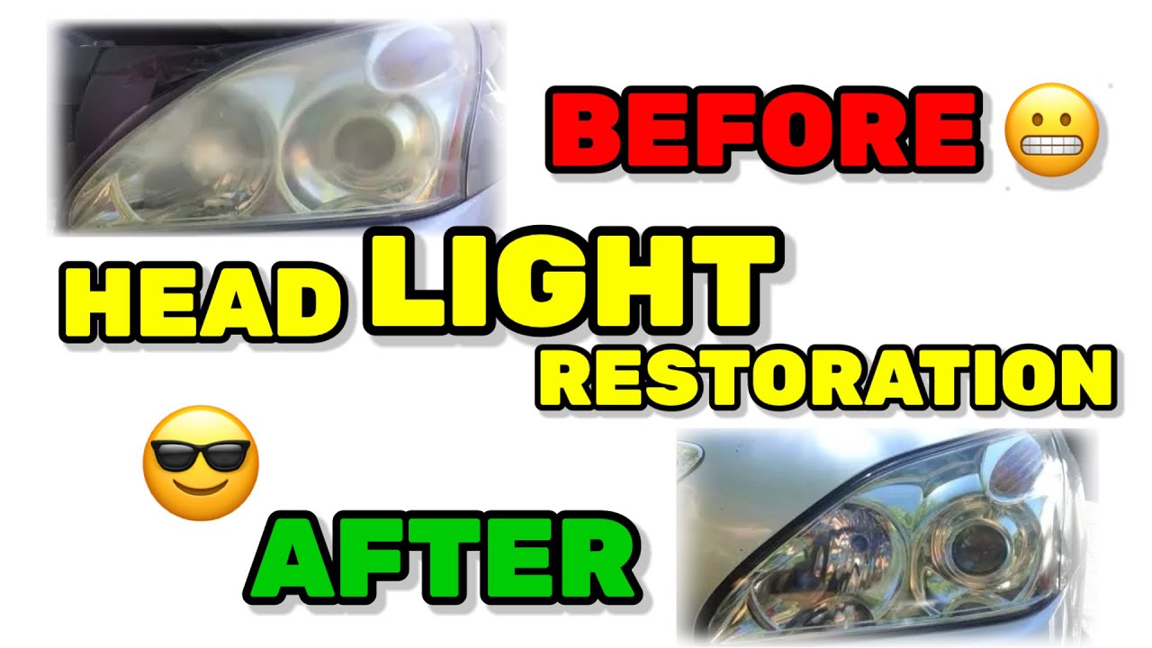 “How to Restore Headlights | Fix Foggy, Faded Headlights Fast | DIY ...