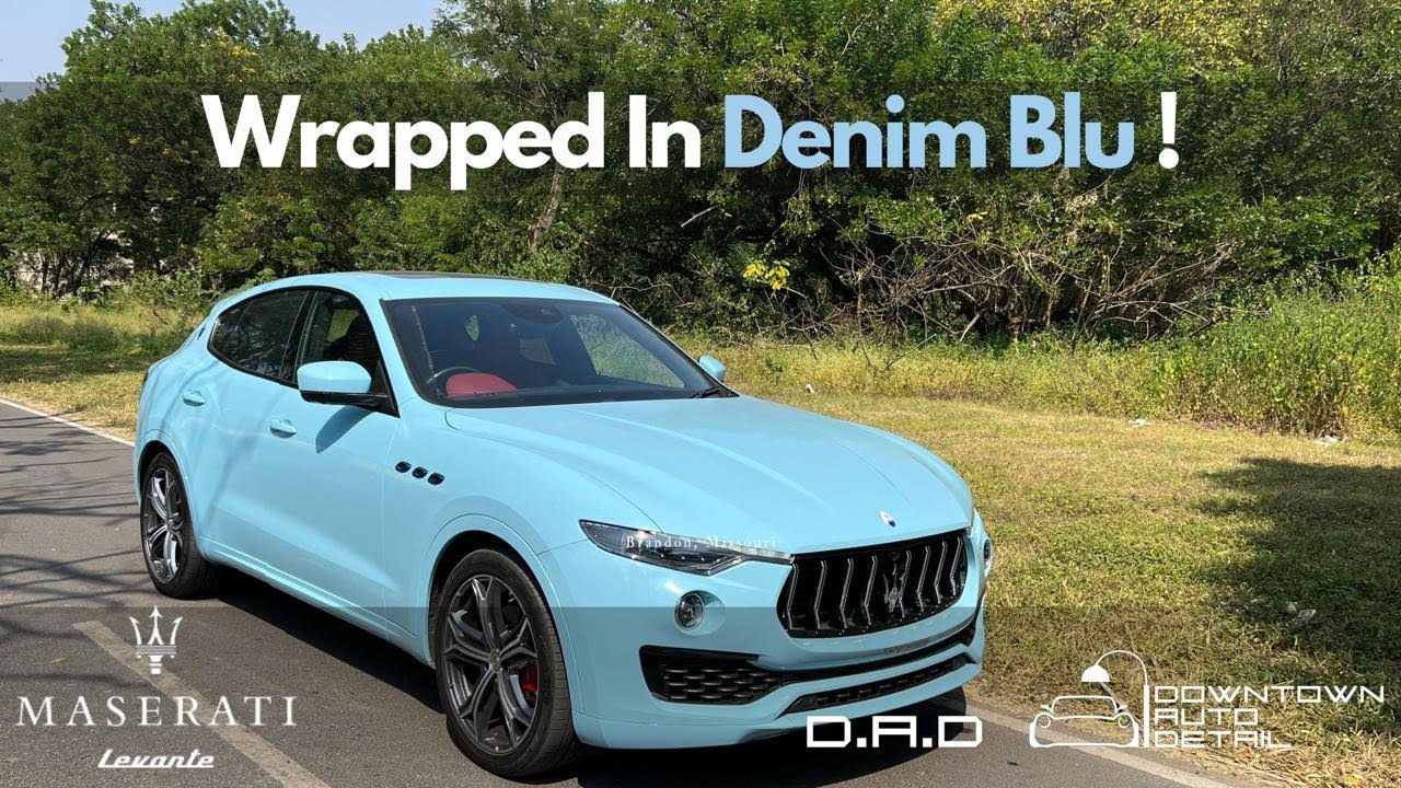 Watch India's Only Maserati Levante GT Wrapped In Denim Blu 🔱 - YouTube
