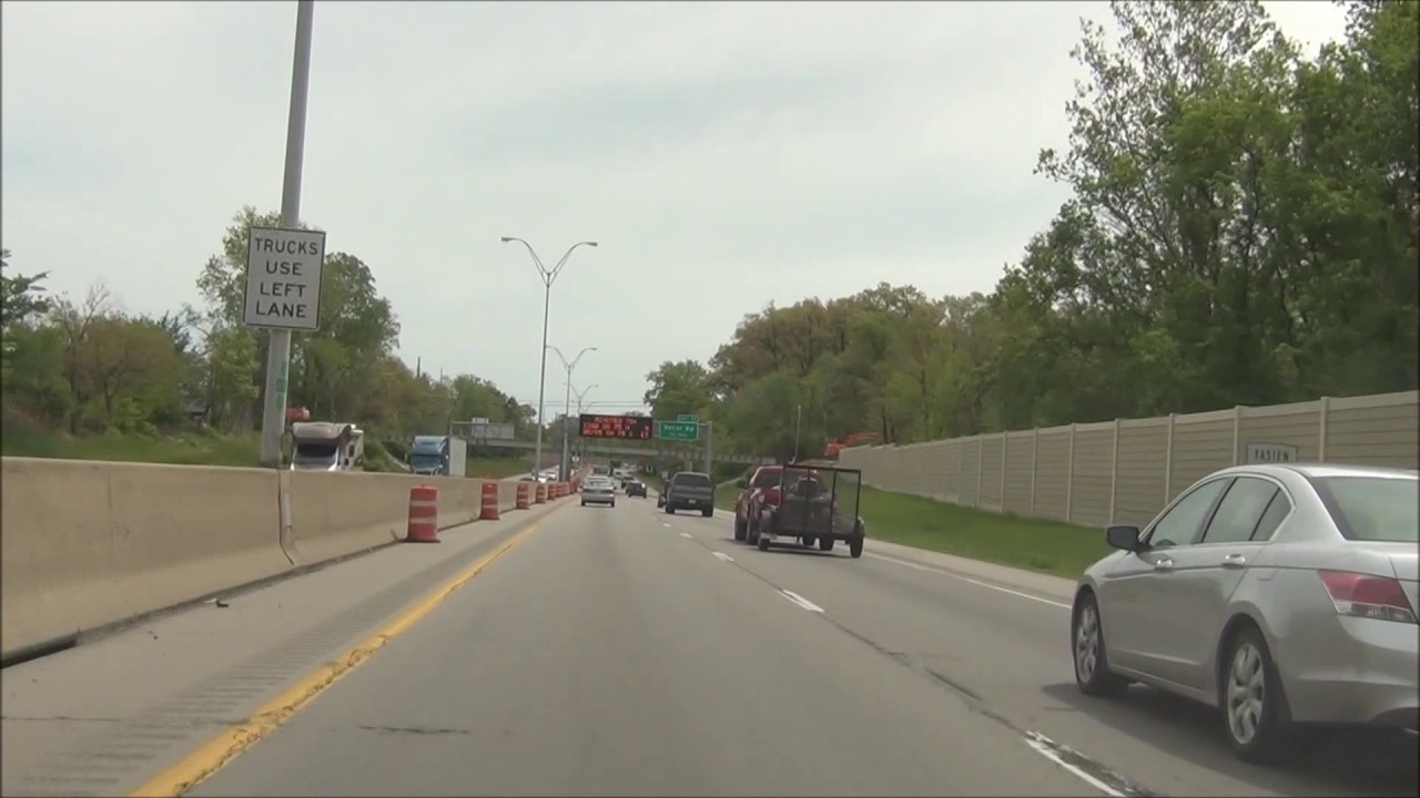 Ohio - Interstate 475 North/East - Mile Marker 10 to 20 - YouTube