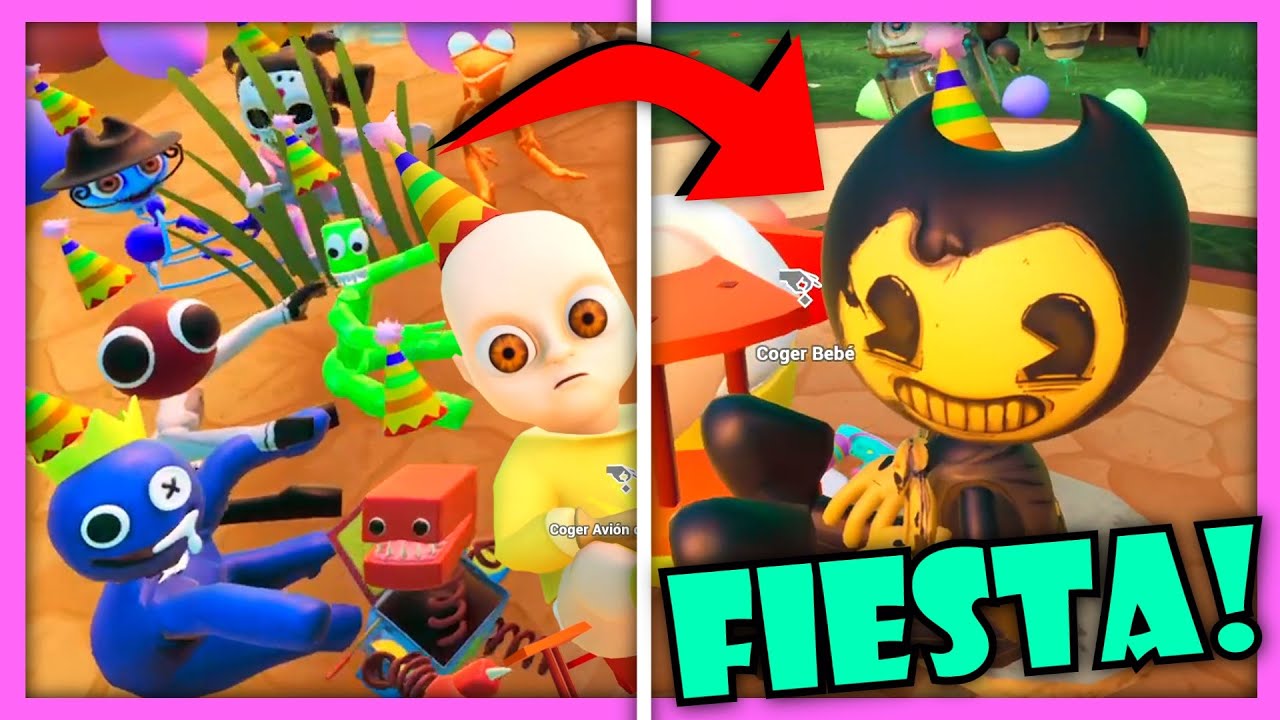 HICE una FIESTA SECRETA para BENDY BEBE 🥳 The BABY in YELLOW - YouTube