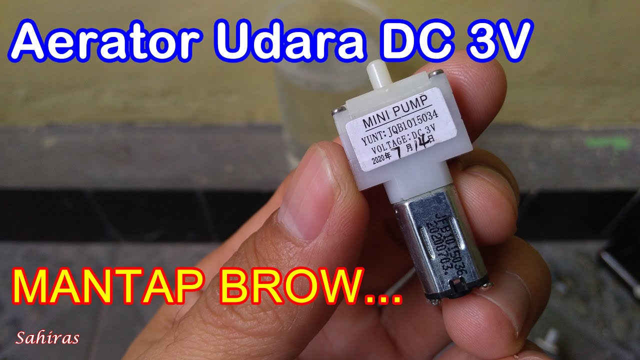 Review Aerator DC 3 V Pompa Udara Mini Pump - MANTAPPP - YouTube