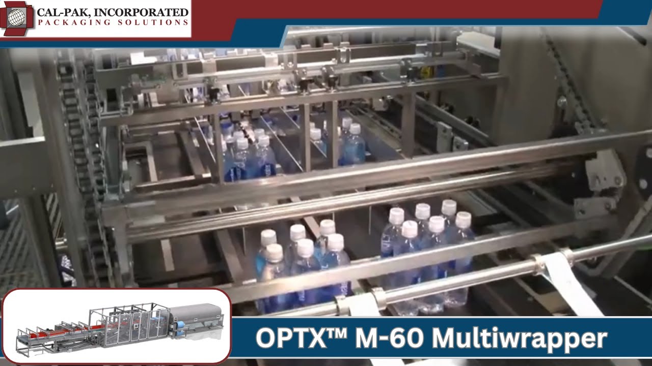 M-60 Shrink Wrapper Twin Lane Film Only - PET Water Bottles - YouTube