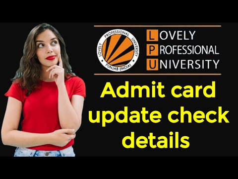 Admit card Lpu University Punjab - YouTube