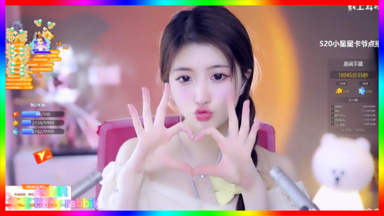 [ASMR 兔宝Baby rabbit] ASMR Ear relaxation, straws, hair wash, heartbeat💕 ...