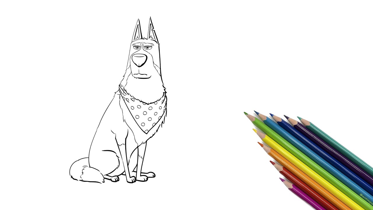 the secret life of pets 2 🐶 #coloring #drawing #cartoon - YouTube