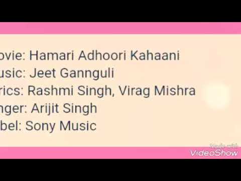 Hammari Adhuri Kahani - Arijit Singh - English lyrics translation