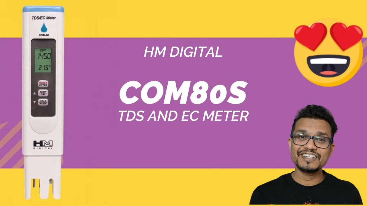 HM DIGITAL COM-80: EC/TDS METER HydroTester Series - YouTube