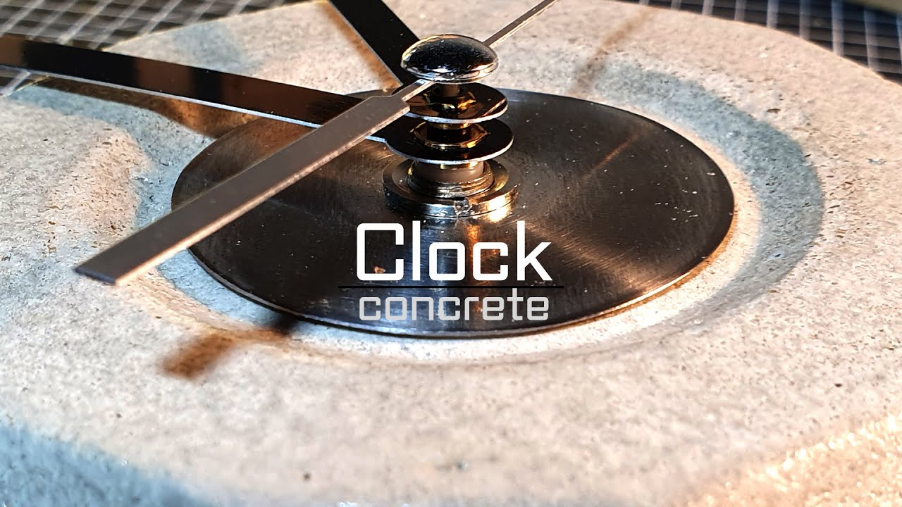DIY/ Concrete Clock - YouTube