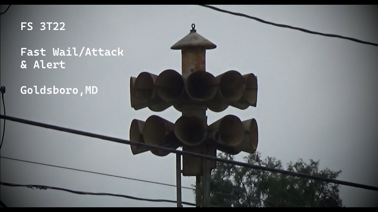 Federal Signal 3T22 - Fast Wail/Attack & Alert | Goldsboro, MD - YouTube