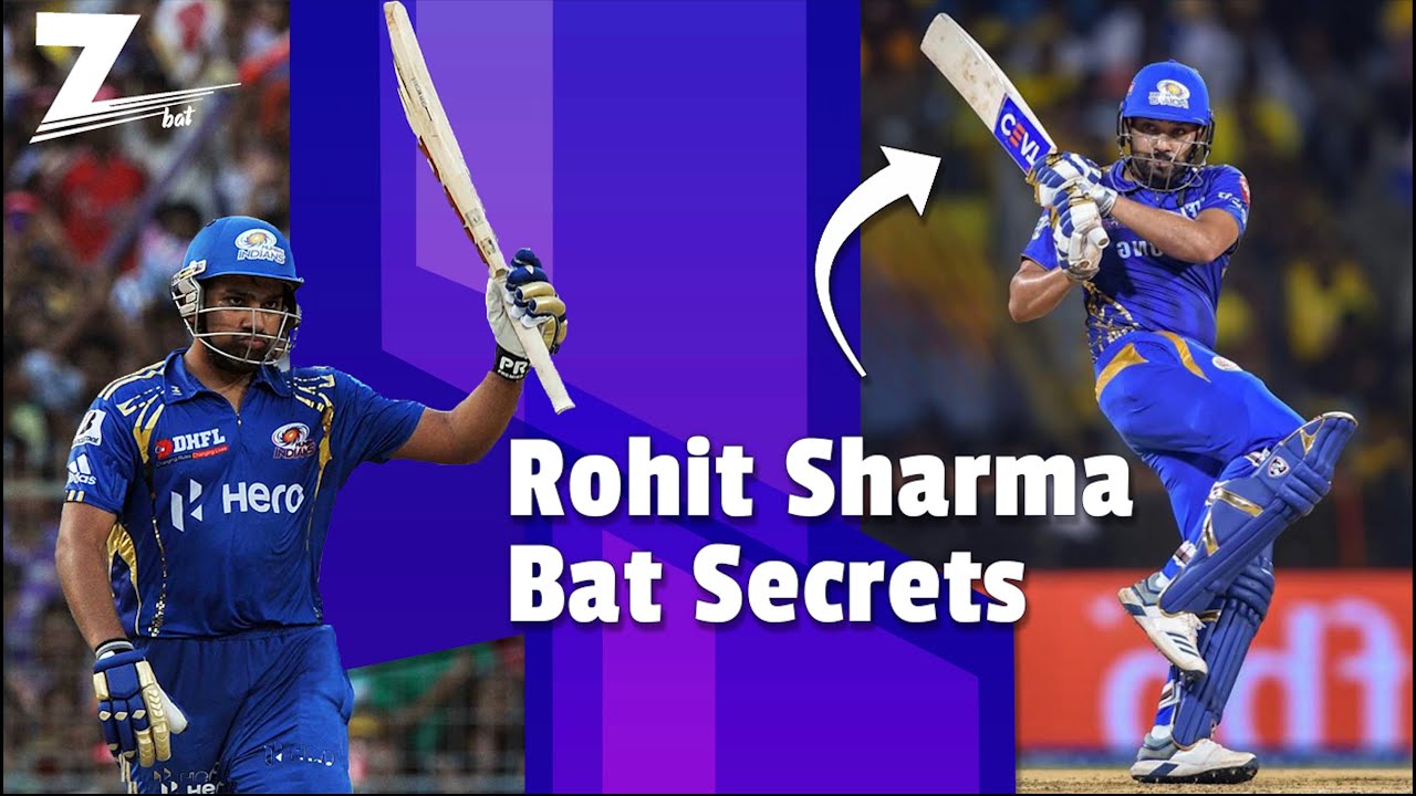 Which Bat does Rohit Sharma Use? Rohit Sharma IPL Bat Information - YouTube