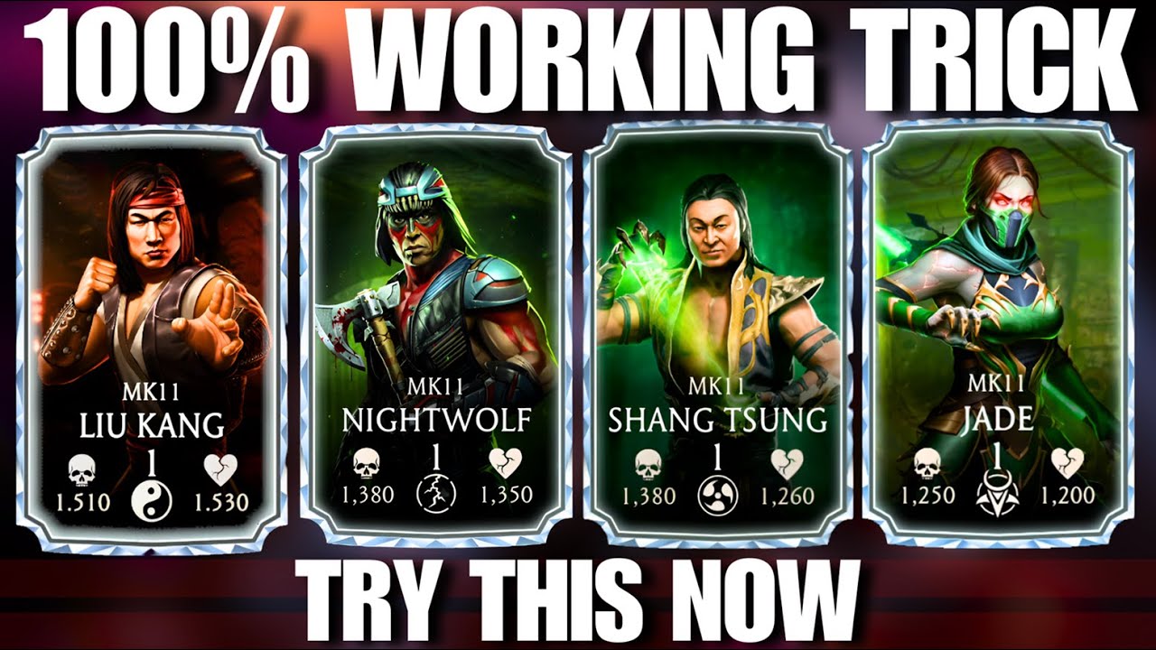 100% Working MK Mobile Trick to Get Diamond Characters! Try This Now ...