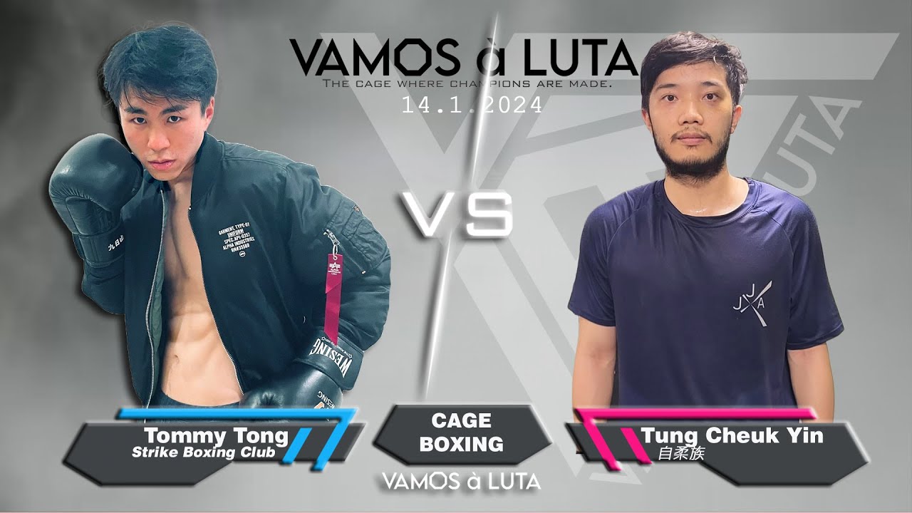 VAMOS à LUTA 2024.01.14 | Match 14 Cage Boxing | Tommy Tong vs Tung ...