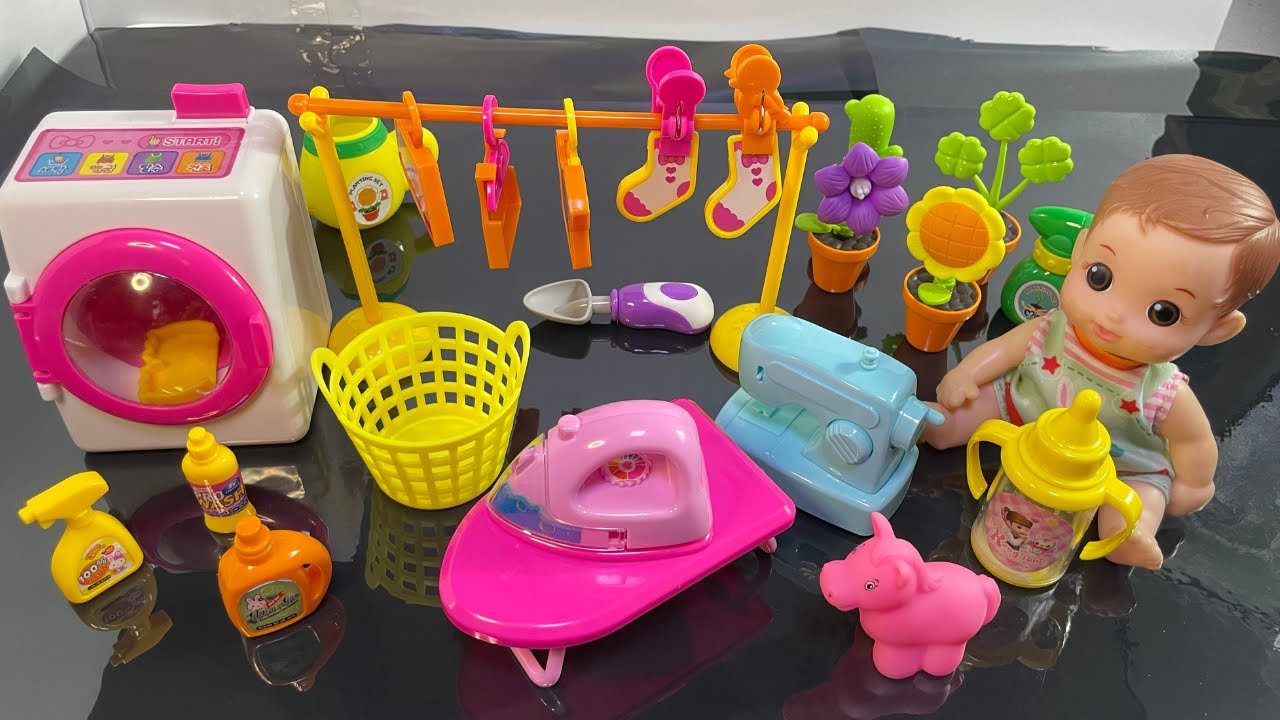 5 Minutes satisfying with unboxing hello kitty washing machine l toy ...