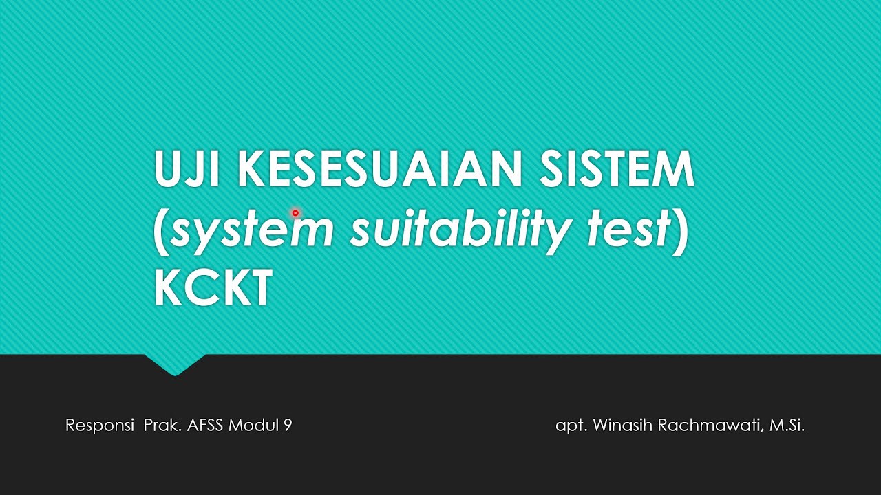 Prak. AFSS-Responsi Modul 9 UKS KCKT Sefadroksil - YouTube