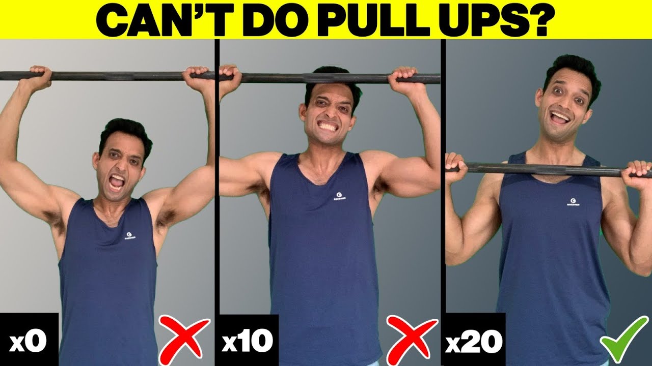 5 Home Exercises to Increase Pull Ups from 0 to 20 - YouTube