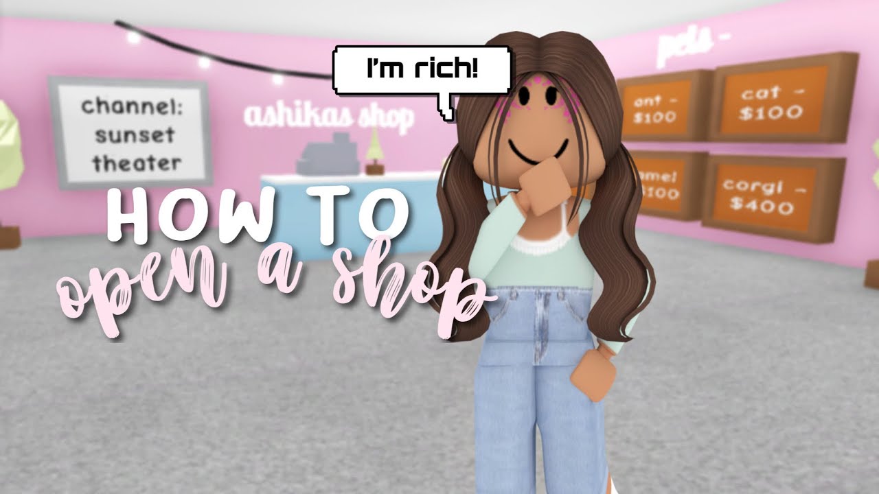 how to open your OWN shop on adopt me!! ♡ | Sunset Theater - YouTube