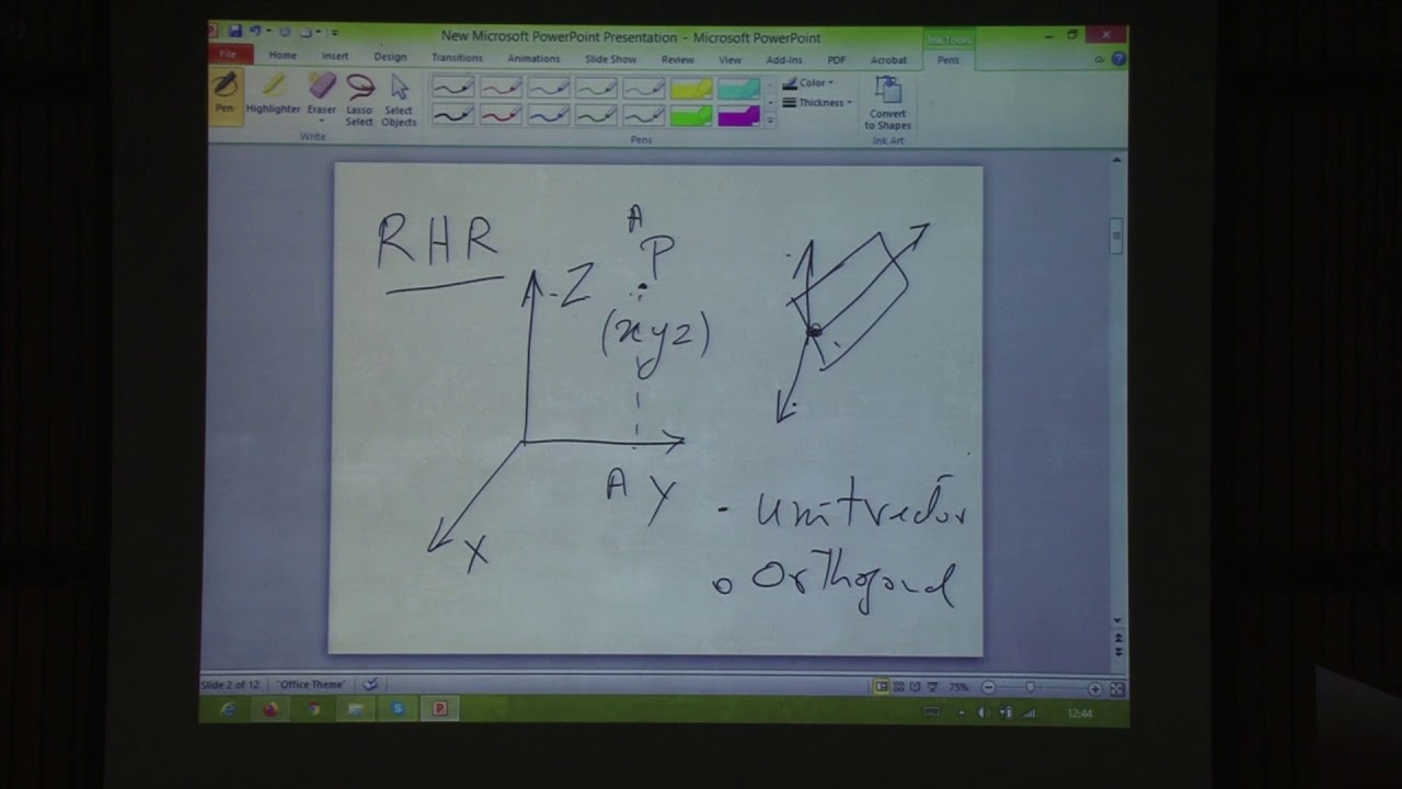 Spatial Transformations and DH Representation - YouTube