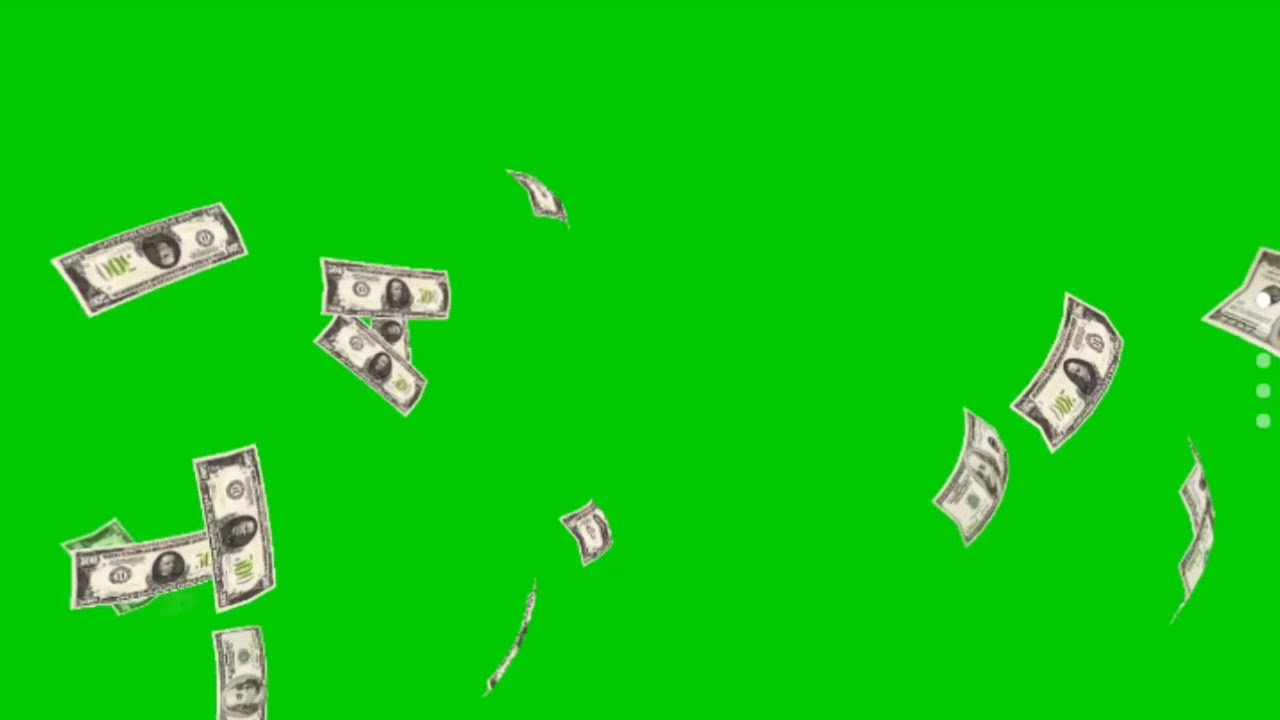 Falling Money green screen effect - YouTube
