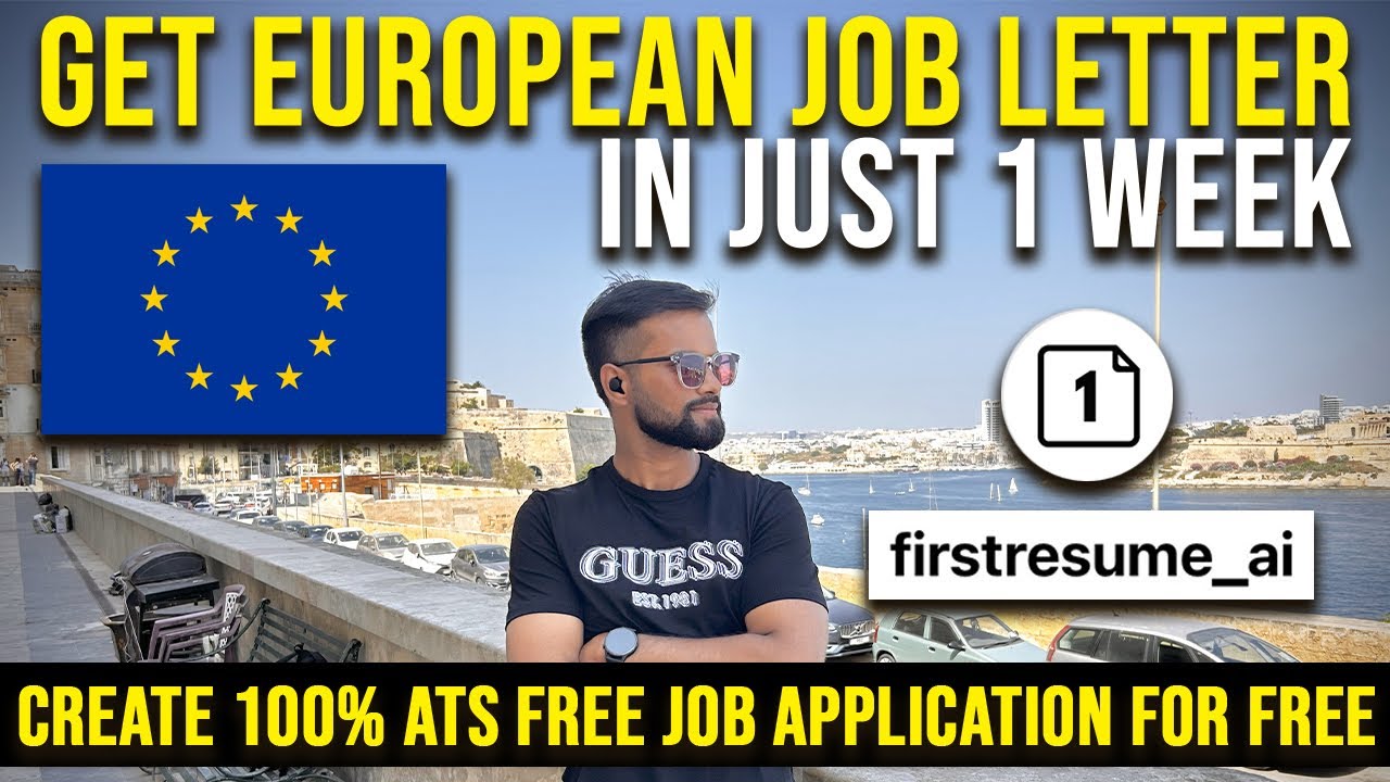 EUROPEAN 🇪🇺JOB OFFER IN 1 WEEK !! CREATE ATS- FRIENDLY RESUME & COVER ...